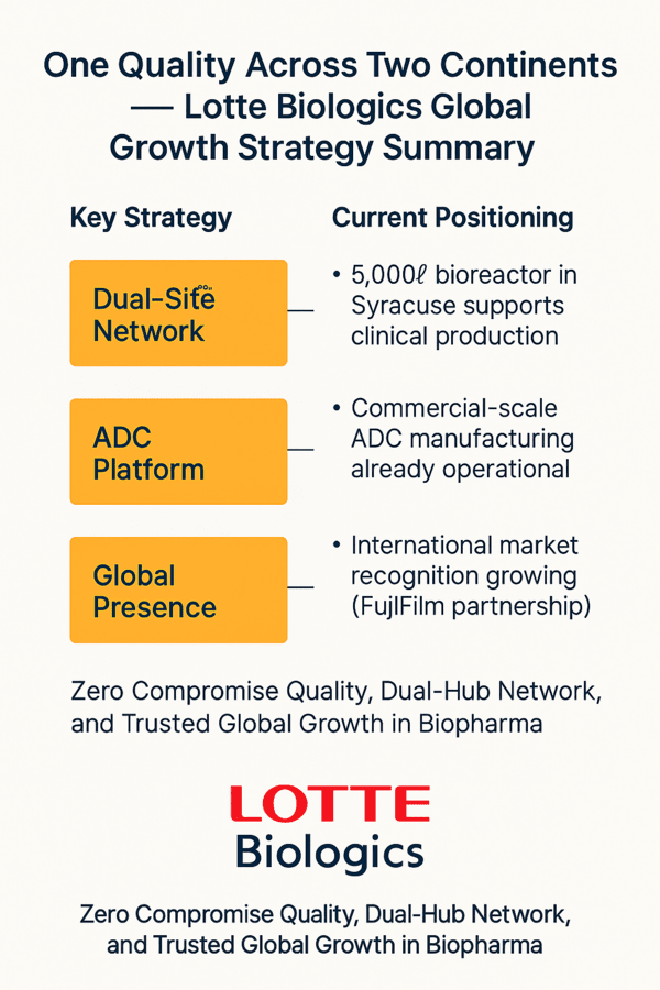 Lotte Biologics Eyes Global ADC Market with “Dual-Site Strategy”
